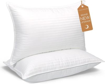 China Queen Size Plush Cooling Pillows Set of 2 Made with 100 Percent Polyester Microfiber for sale