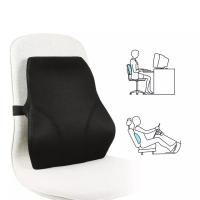 China Memory Foam Filling Office Chair Back Cushion with Adjustable Straps and 750g Filling for sale