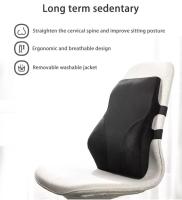 China Memory Foam Filling Office Chair Back Cushion with Adjustable Straps and 750g Filling for sale
