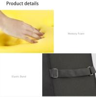 China Memory Foam Filling Office Chair Back Cushion with Adjustable Straps and 750g Filling for sale