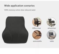 China Memory Foam Filling Office Chair Back Cushion with Adjustable Straps and 750g Filling for sale