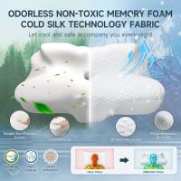 China King Size Memory Foam Pillow 60 Fabric Count for Neck Head Shoulder Sleeping Support for sale
