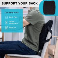 China Relieve Back Pain and Improve Posture with Our Lumbar Pillow Back Support Cushion for sale