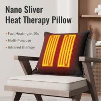 China Stay Warm Anywhere Anjuny USB Heated Pillow Back Cushion for Outdoor Activities for sale