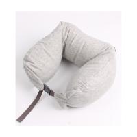 China 1800 Thread Count Customized Color U Shape Memory Foam Neck Pillow for Airplane Travel for sale