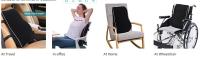 China Lumbar Support Memory Foam Back Cushion for Back Pain Relief Printed Pattern Adults for sale