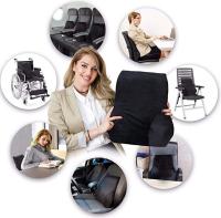 China Lumbar Support Memory Foam Back Cushion for Back Pain Relief Printed Pattern Adults for sale