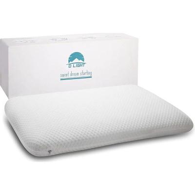 China Ultra Thin Stomach Sleeping Gel Infused Memory Foam Pillow Ideal for Home and Hotel for sale