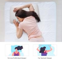 China Ultra Thin Stomach Sleeping Gel Infused Memory Foam Pillow Ideal for Home and Hotel for sale