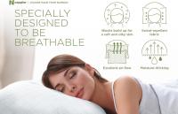 China Adjustable Shredded Memory Foam Cooling Pillow for Hot Sleepers Queen Size Fabric for sale