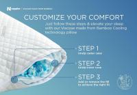 China Adjustable Shredded Memory Foam Cooling Pillow for Hot Sleepers Queen Size Fabric for sale