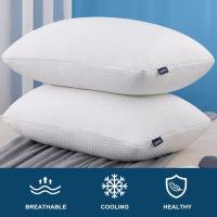China Wedge Standard Pillows Shredded Memory Foam Set of 2 Pack for Side Back Stomach Sleeper for sale