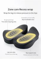 China Lower Back Support Chair Comfort Massage Pillow Memory Foam Orthopedic Seat Cushion for sale