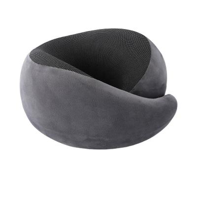 China Soft Memory Foam Neck Restraint O Neck Pillow for Aircraft and Office Solid Pattern for sale