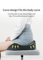 China Lower Back Support Chair Comfort Massage Pillow Memory Foam Orthopedic Seat Cushion for sale