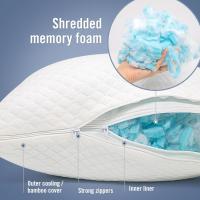China Height Adjustable Memory Foam Pillow with Washable Removable Pillowcase Standard Size for sale