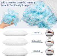 China Height Adjustable Memory Foam Pillow with Washable Removable Pillowcase Standard Size for sale