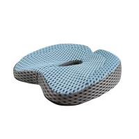 China Knitted Memory Foam Square Seat Cushion Pillow for Pressure Relief and Non-Slip Comfort for sale