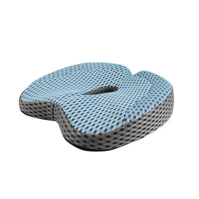 China Knitted Memory Foam Square Seat Cushion Pillow for Pressure Relief and Non-Slip Comfort for sale