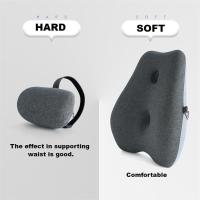 China 1kg Customized Color Memory Foam Lumbar Support Pillow for Car Seat and Office Chair for sale