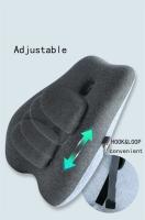 China 1kg Customized Color Memory Foam Lumbar Support Pillow for Car Seat and Office Chair for sale