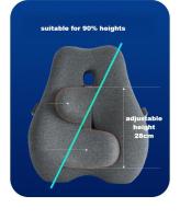 China 1kg Customized Color Memory Foam Lumbar Support Pillow for Car Seat and Office Chair for sale