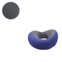 China Solid Pattern 360 Degree Foldable Memory Foam Travel Pillow for Neck and Head Support for sale