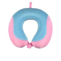 China Cotton Portable Custom Ergonomic Head Neck Support Memory Foam Travel Neck Pillow for sale