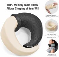 China Soft Neck Support Neck Pillow Cover Memory Foam Filling for Car Seat Airplane and More for sale