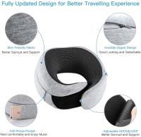China Soft Neck Support Neck Pillow Cover Memory Foam Filling for Car Seat Airplane and More for sale