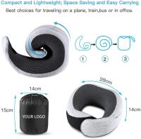 China Soft Neck Support Neck Pillow Cover Memory Foam Filling for Car Seat Airplane and More for sale