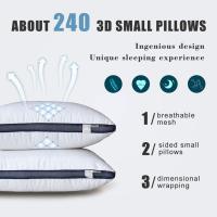 China Queen Size Luxury Hotel Pillows 2-Pack Memorry Foam Filling Material Customized Color for sale