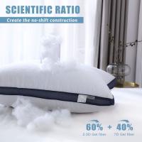 China Queen Size Luxury Hotel Pillows 2-Pack Memorry Foam Filling Material Customized Color for sale