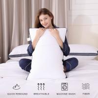 China Queen Size Luxury Hotel Pillows 2-Pack Memorry Foam Filling Material Customized Color for sale