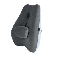 China Memory Foam Back Cushion Office Support Adjustable Back Pad Lumbar Cushion Custom Logo for sale