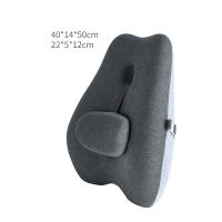 China Memory Foam Back Cushion Office Support Adjustable Back Pad Lumbar Cushion Custom Logo for sale