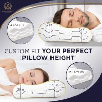 China Adjustable Queen Memory Foam Pillow for All Sleeping Positions 100% Polyester Material for sale