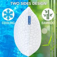 China Anti Dust Mite Cooling Gel Pillow Adjustable Bamboo Pillow for Side and Back Sleepers for sale