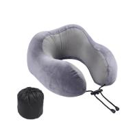 China Memory Foam Neck Pillow Set Anti-Static Soft Neck Support for Cars Planes and Offices for sale