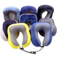 China Memory Foam Neck Pillow Set Anti-Static Soft Neck Support for Cars Planes and Offices for sale