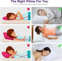 China Upgrade Your Sleep Experience with Our Adjustable Firmness Cooling Memory Foam Pillows for sale