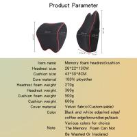 China Slow Rebounding Memory Foam Car Seat Backrest Cushion with Lumbar Support and Logo for sale