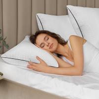 China 4 Pack Luxury Hotel Pillows Wedge Design 1.5-2 Kg Perfect for Back and Side Sleepers for sale