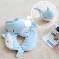 China Stuffed Spandex Fabric Animal Shaped Toy 2 in 1 Reversible Embroidered Travel Pillow for sale