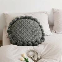 China High Density Foam Filling Knitted Throw Pillow Case for Sofa Bed Decor in Customized Color for sale