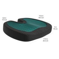 China Basics Gel Enhanced Memory Foam Seat Cushion for Office Chair Anti-Bacterial Support for sale