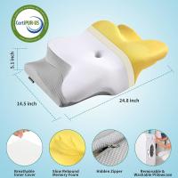 China Hotel and Hospital Memory Foam Pillow Orthopedic Contour Bed Pillow for Side Sleepers for sale