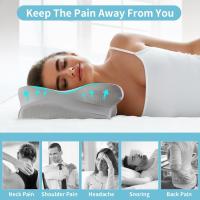 China Hotel and Hospital Memory Foam Pillow Orthopedic Contour Bed Pillow for Side Sleepers for sale
