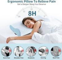 China Customized Cooling Memory Foam Bed Pillow for Side Back Stomach Sleepers Comfortable for sale