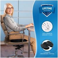 China Comfortable Sitting Solution Memory Foam Seat Cushion for Office/Chair/Car/Wheelchair for sale